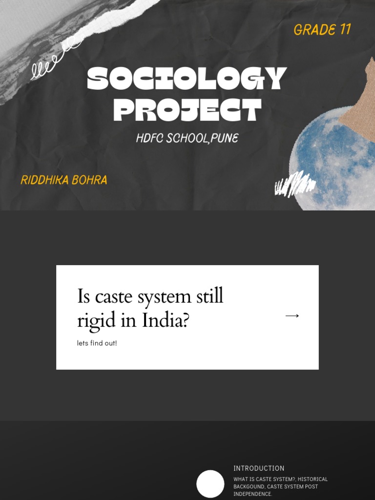 Sociology Project Term 2 Final | PDF | Caste
