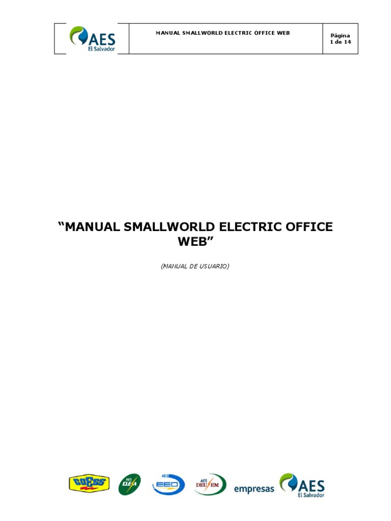 Manual de Usuario: Smallworld Electric Office | PDF | Red mundial ...