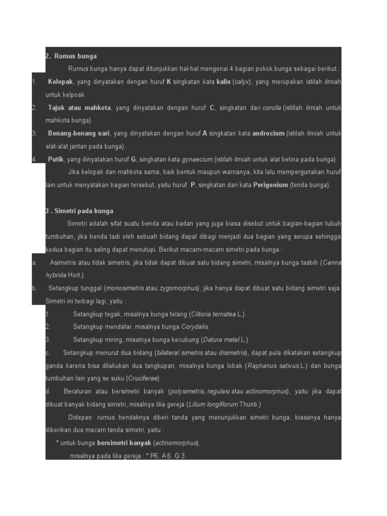 Rumus Daun Dan Bunga | PDF