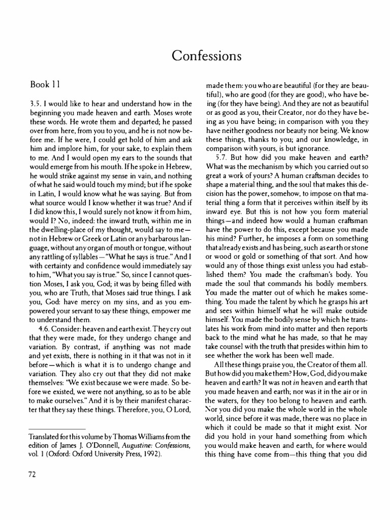 02 Augustine Confessions 11 Mod3 | PDF | Time | Heaven 02 Augustine Confessions 11 Mod3 | PDF | Time | Heaven