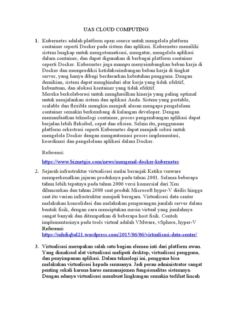 Uas Cloud Computing | PDF | Seni | Komputer