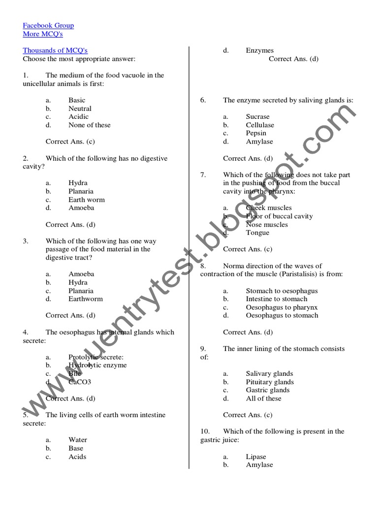 2nd Year Bio Mcqs For E.test | PDF | Atrium (Heart) | Ventricle (Heart)