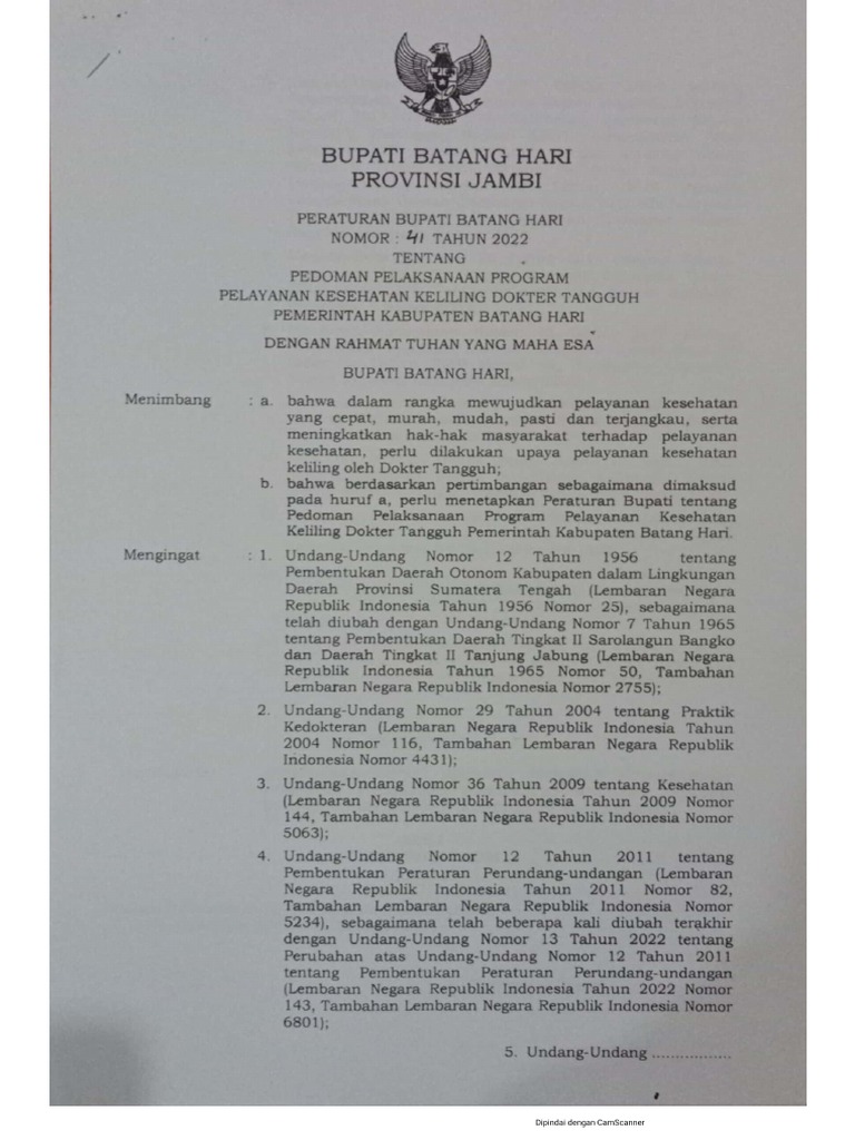 Pedoman Pelaksanaan Program Pelayanan Kesehatan Keliling Dokter Tangguh ...