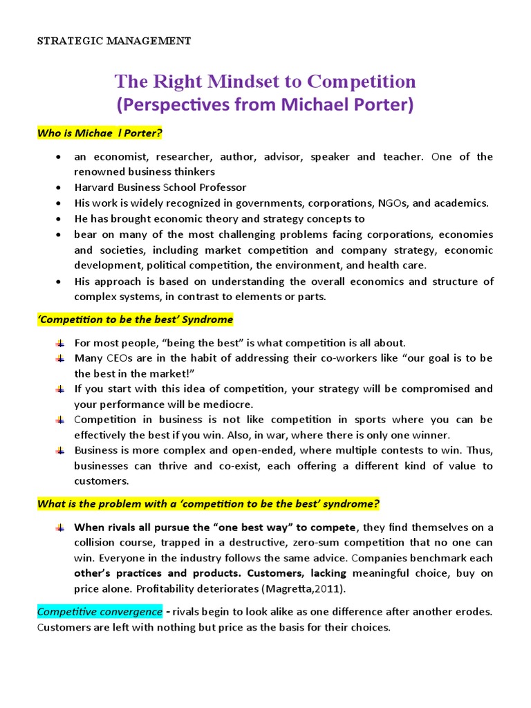 Strategic Management Notes | PDF | Competition | Strategic Management