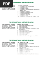 Boy Scout Oath Law Motto Slogan Code | PDF