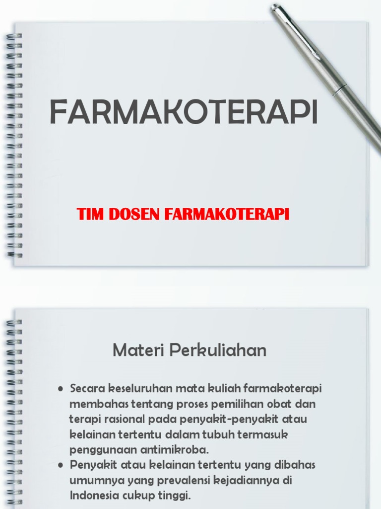 Pengantar Farmakoterapi | PDF