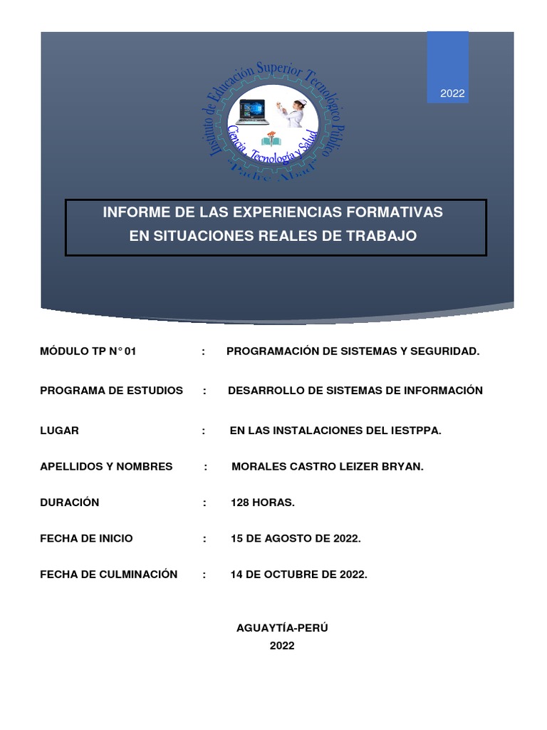 Informe de I Ciclo | PDF | Programación de computadoras | Programación