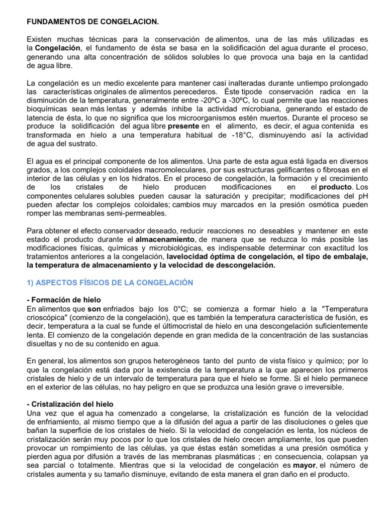 Conceptos Clave de Congelación en Química | PDF | Hielo | Agua