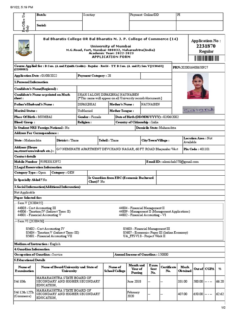 Saloni University | PDF | Accounting | Taxes