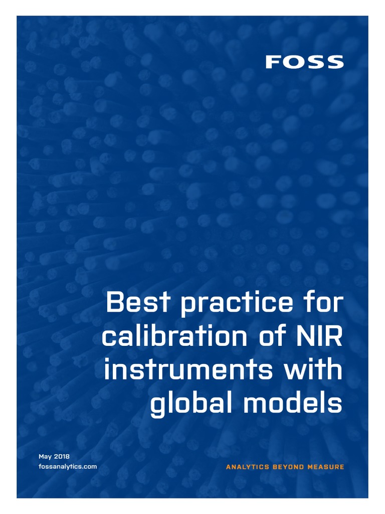 Guide - NIR - Calibration Best Practice - GB | PDF | Calibration | Sampling (Statistics)