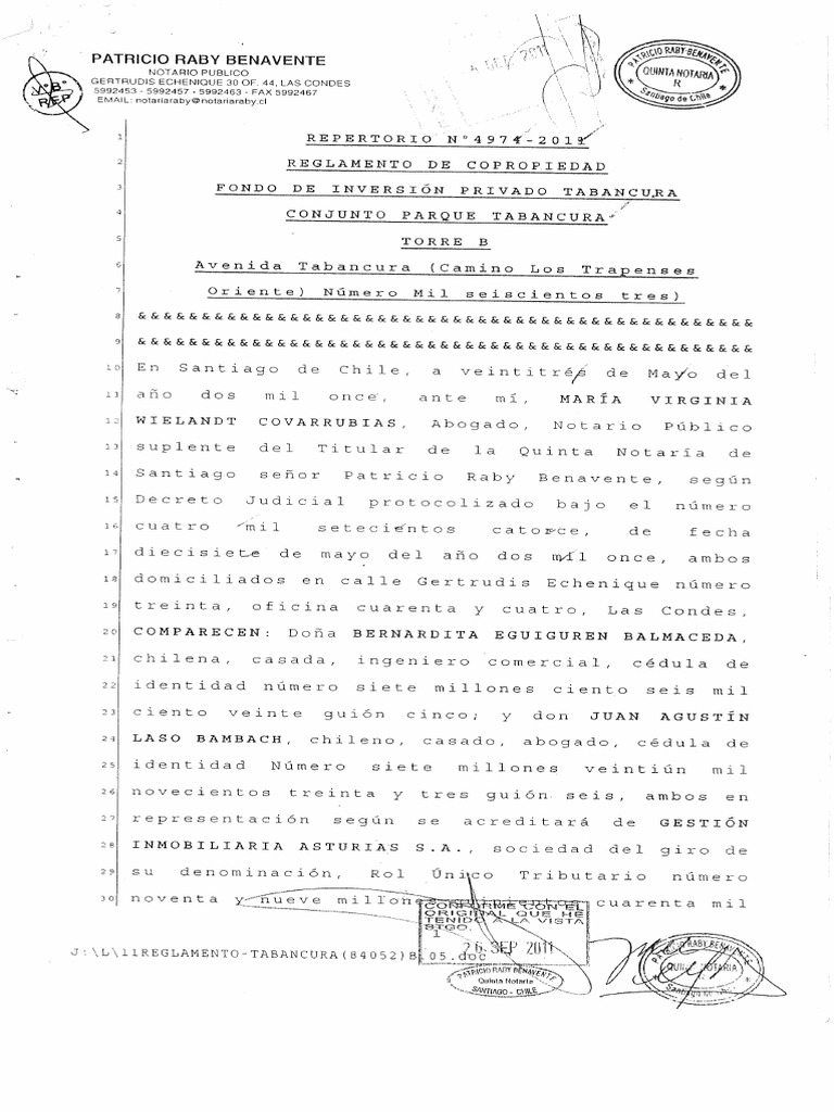 Reglamento de Copropiedad | PDF