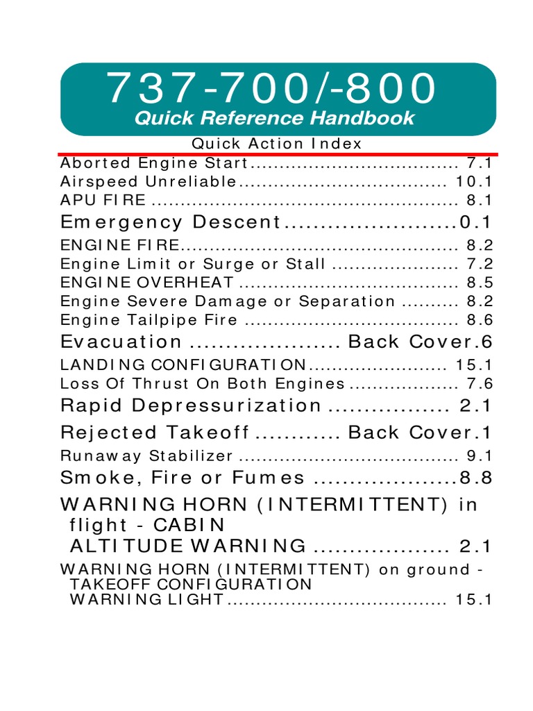 QRH 737NG.1 PDF | PDF