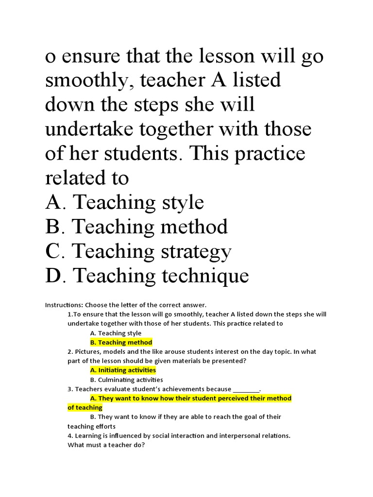 Midterm Facilitating Learner Centered Teaching | PDF