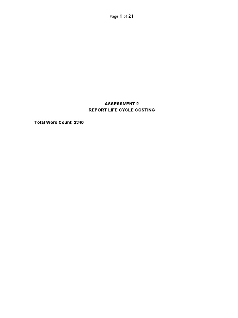 Life Cycle Costing | PDF | Net Present Value | Discounted Cash Flow