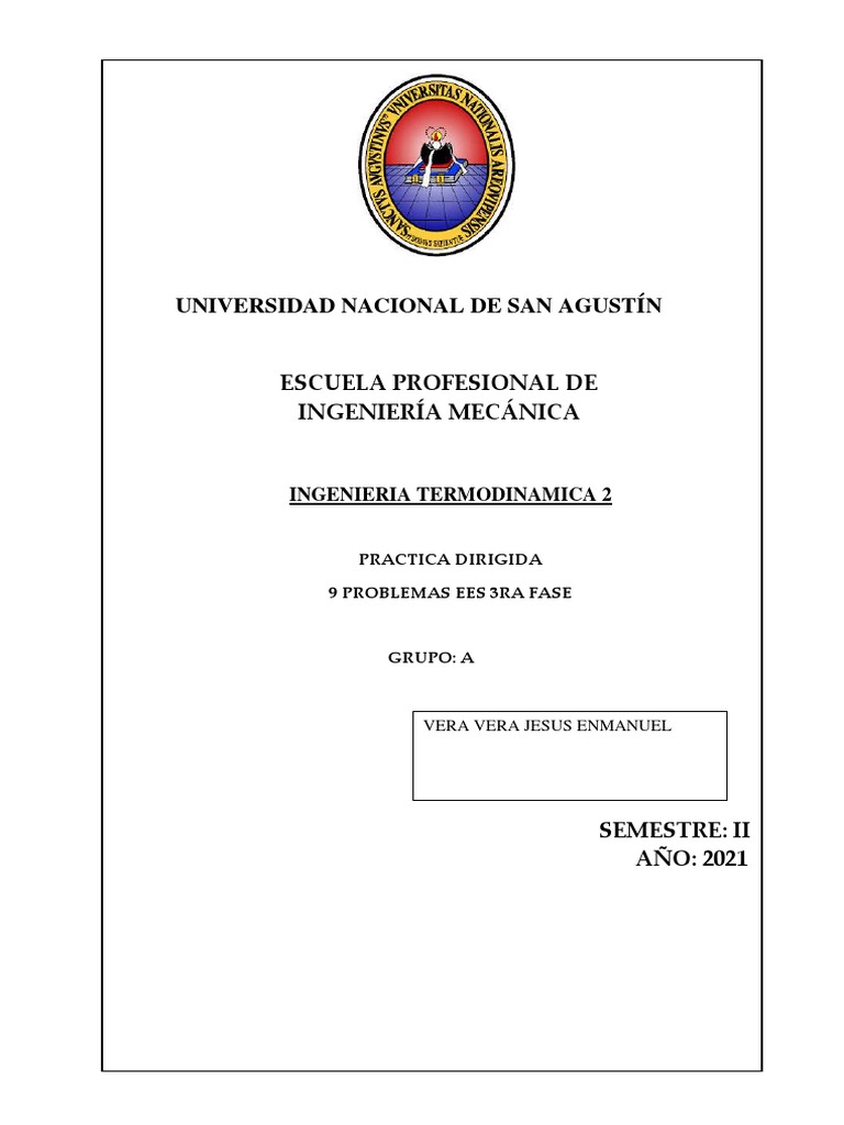 Vera Vera Jesus 9ej Ees 3ra Fase Pdf Refrigeración Ingeniería
