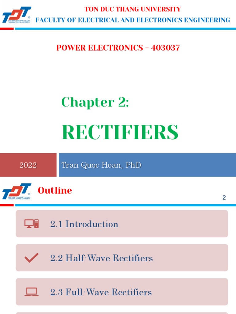 Chapter 2 - Rectifiers | PDF | Rectifier | Electric Power