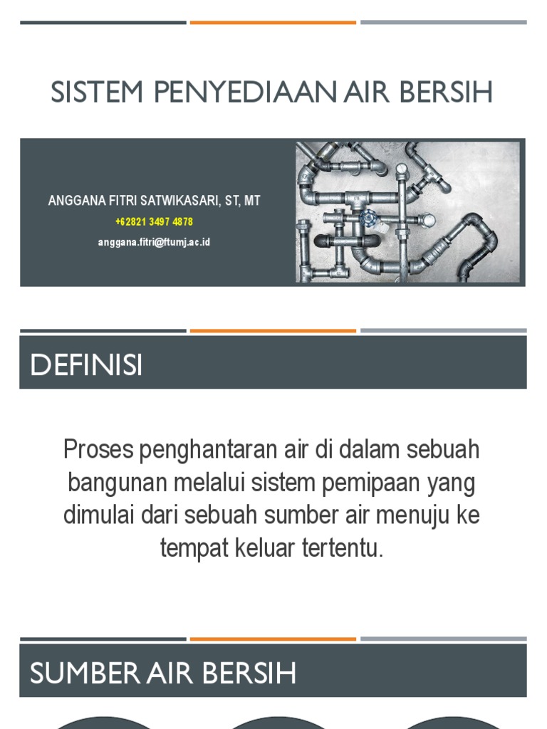 Sistem Penyediaan Air Bersih | PDF