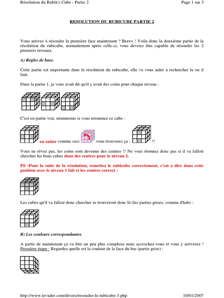 Resoudre Le Rubicube 3 | PDF | Art