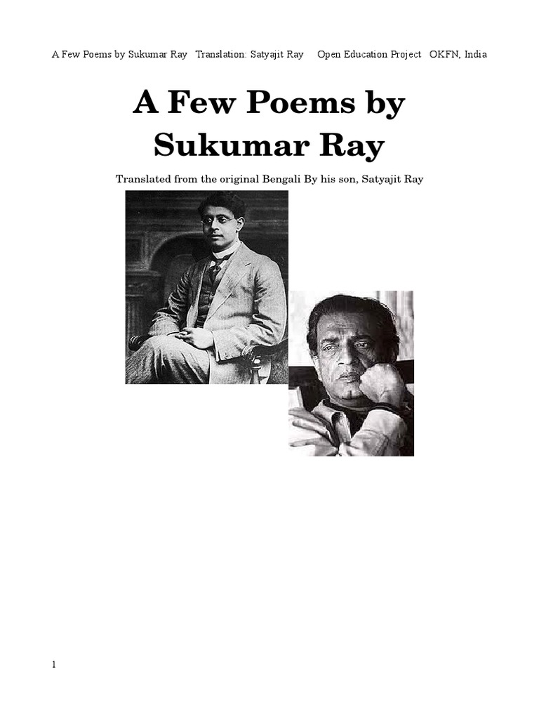 A Few Poems by Sukumar Ray | PDF