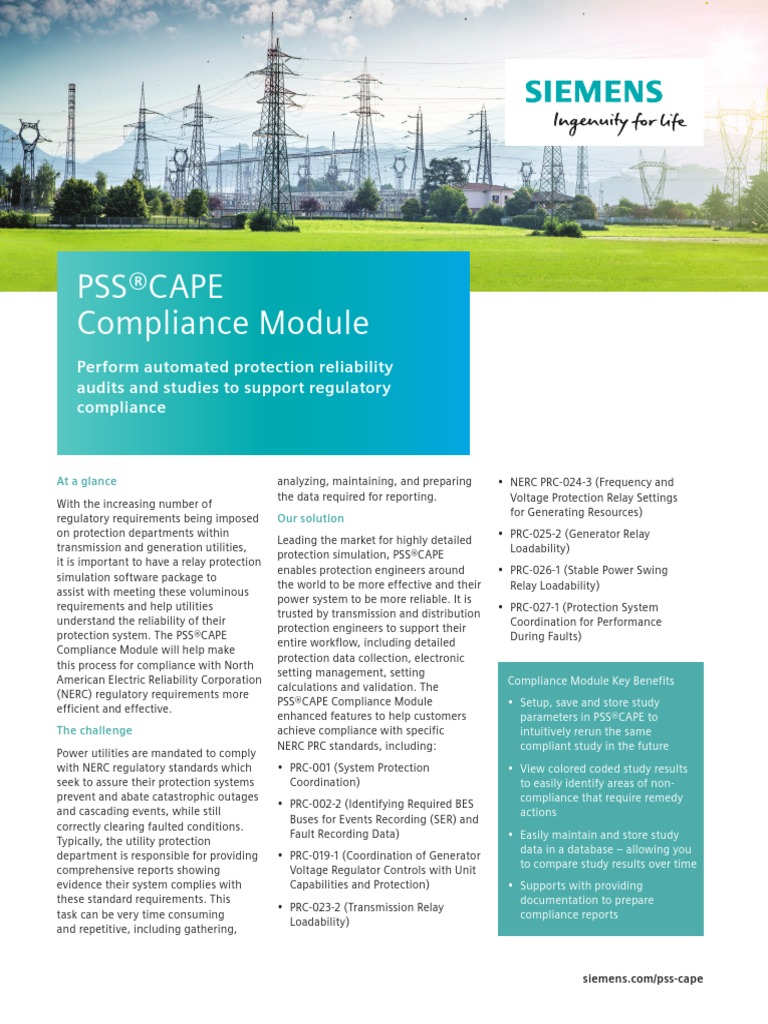 Pss Cape ComplianceModule Datasheet Hires v1 0 1 - Original | PDF ...