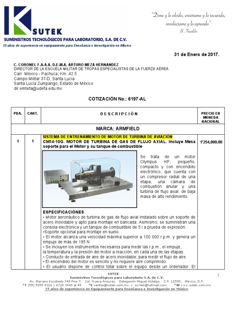 Sutek 6197-Al Emtefa Udefa SDN | PDF | Motor a reacción | Software