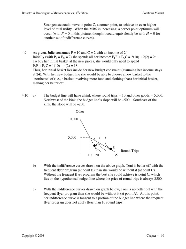 Besanko and Braeutigam Microeconomics 3-58-65 | PDF | Consumer Behaviour | Economics
