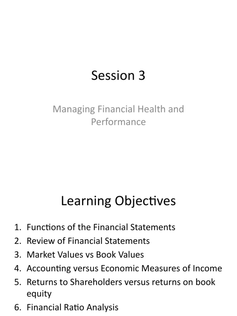 S3-Managing Financial Health and Performance | PDF | Book Value ...
