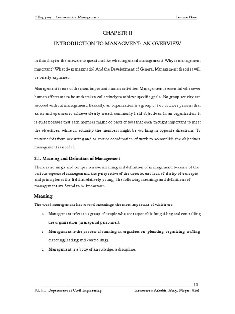 Overview of General Management Concepts | PDF | Swot Analysis | System