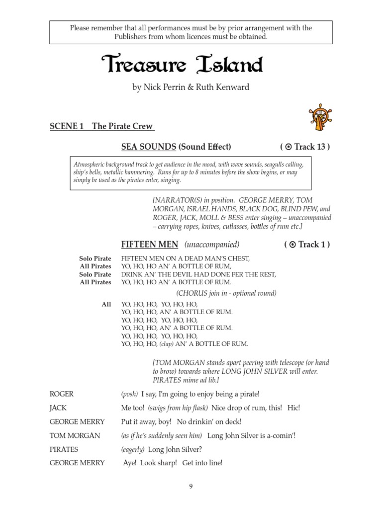 Treasure Island - Script Sample | PDF | Piracy | Treasure Island
