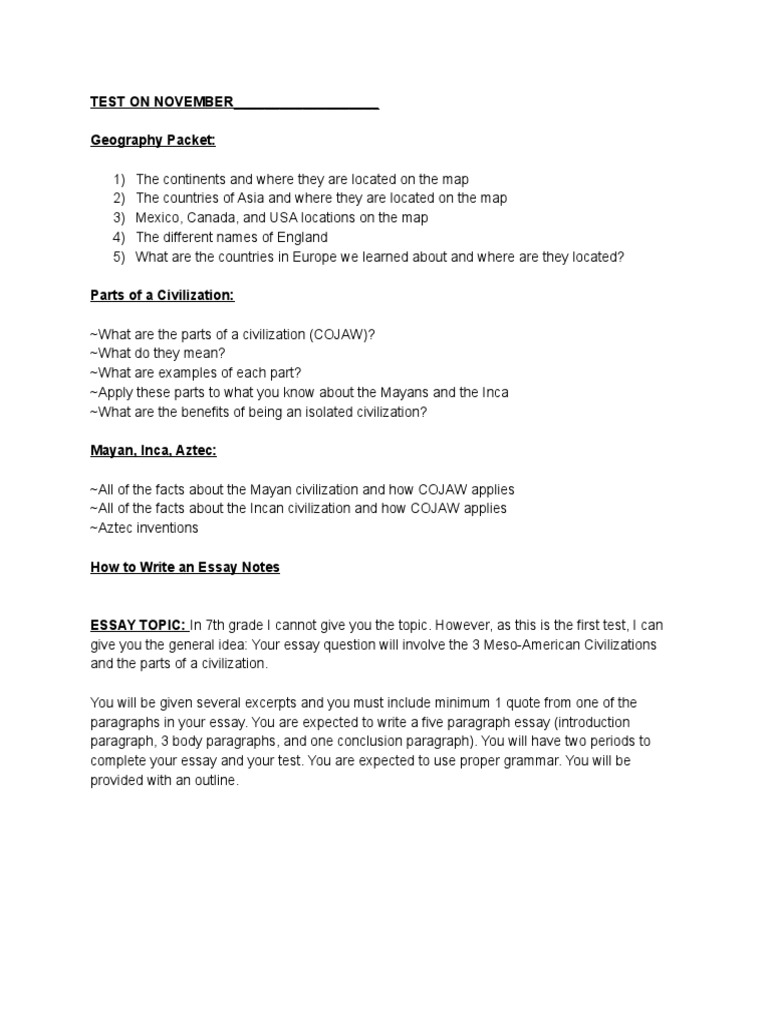 Ss Test 1 Review Sheet | PDF