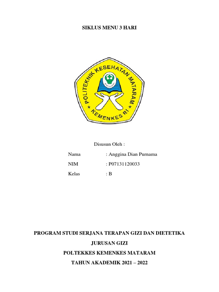 SIKLAN MENU 3 HARI | PDF