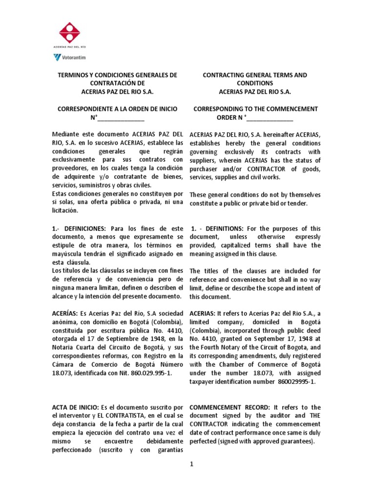 Teminos Generales de Contartación APDR | PDF | Justicia | Crimen y ...