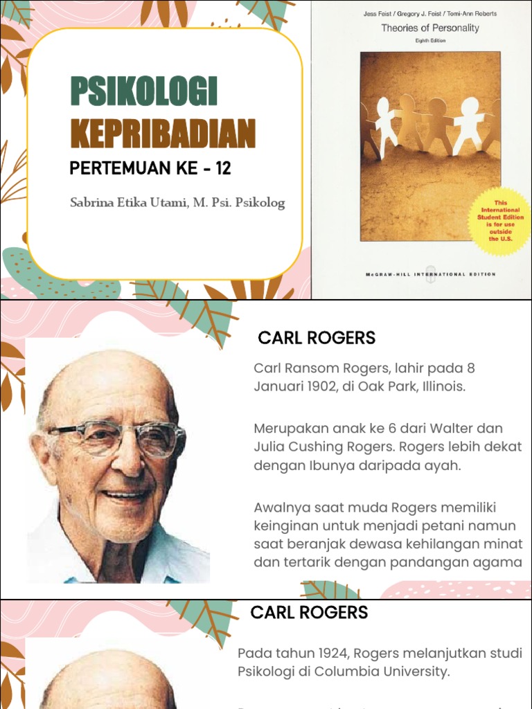 Teori Humanistik Carl Rogers | PDF | Karier & Perkembangan | Sains ...