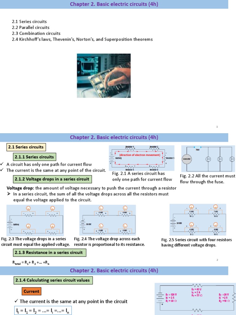 Basic Electric Circuits Explained | PDF | Series And Parallel Circuits ...
