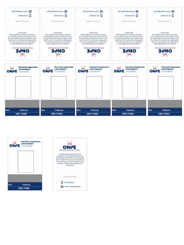 Modelo Credencial | PDF