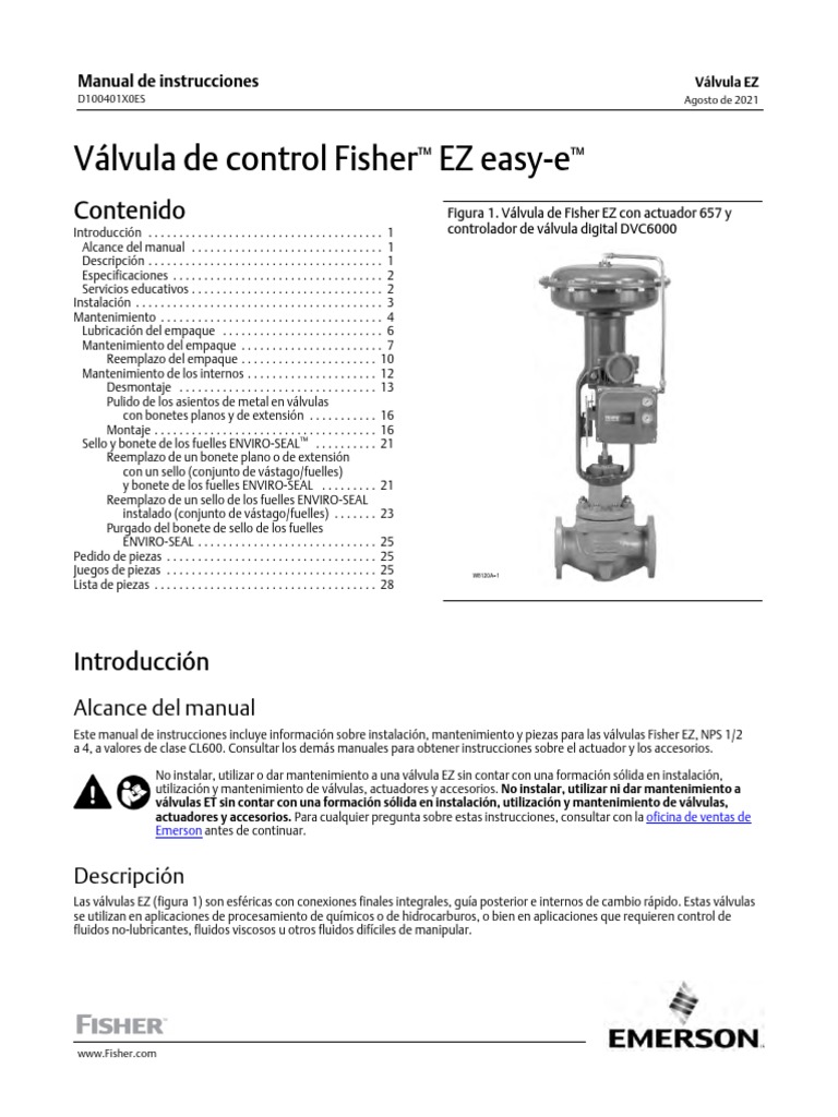 Válvula de Control Fisher Ez Easy e Fisher Ez Easy e Control Valve ...