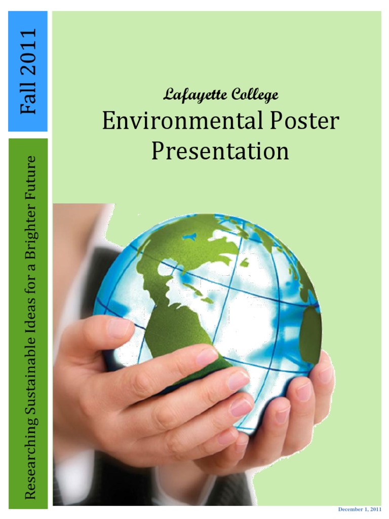 Lafayette College 2011 Environmental Poster Presentation Recap | PDF ...