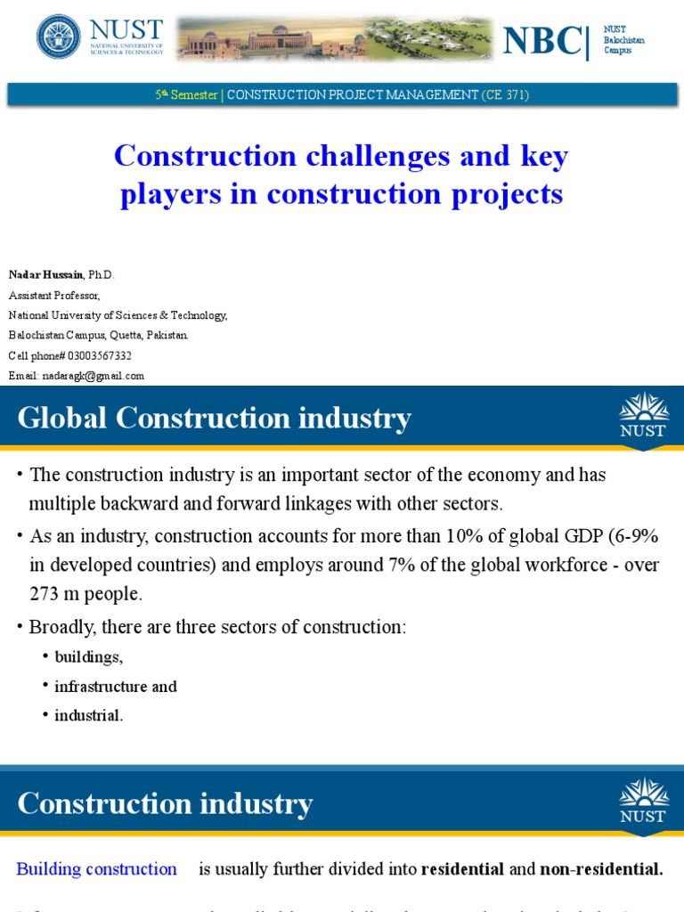 3 - Construction Challenges and Key Players in Construction Projects ...