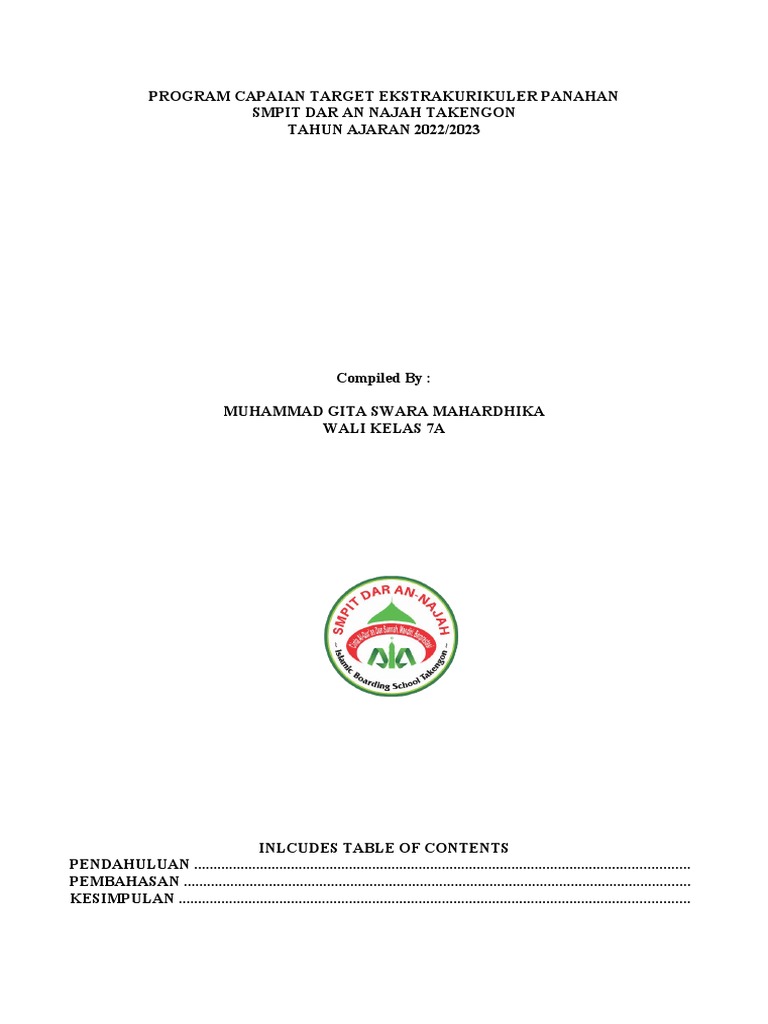Program Capaian Target Ekstra Panahan | PDF