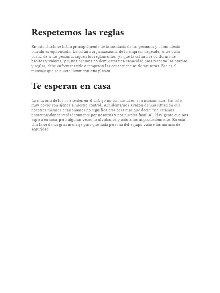 Respetemos Las Reglas | PDF | Estilo de vida