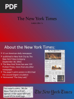 The New York Times: A Historical Overview | PDF | The New York Times ...