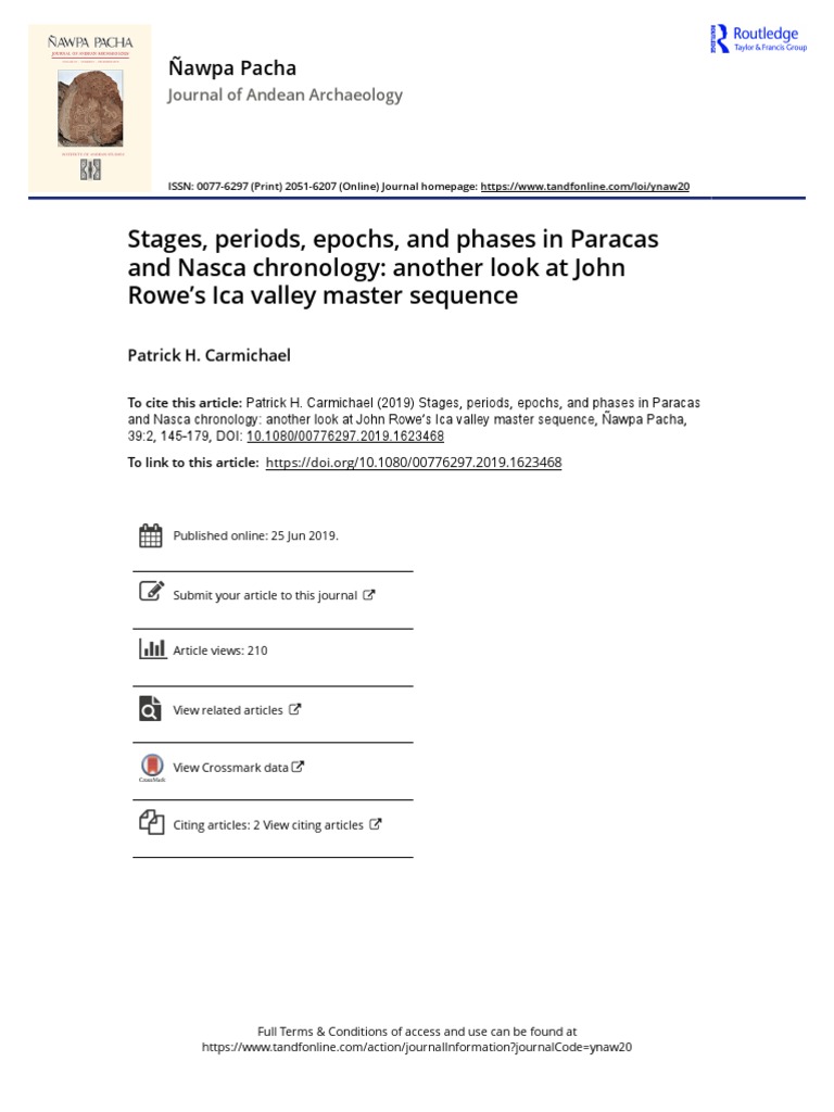 Revisiting John Rowe's Master Sequence: A Refined Chronology for the ...