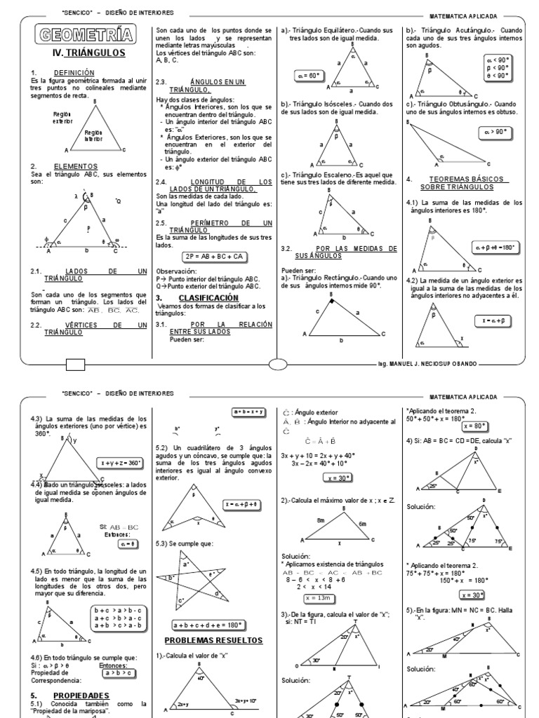 Sesion 10 - Geometria, Triangulos, Diseño de Interiores | PDF ...