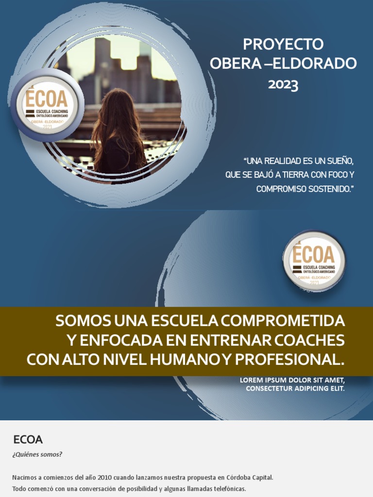 Proyecto Ecoa Obera Eldorado 2023 | PDF