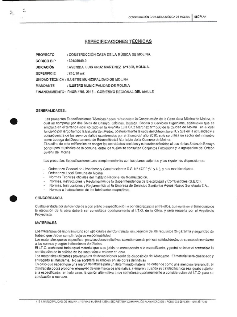 Ejemplo de EETT | PDF | Demolición | Hormigón