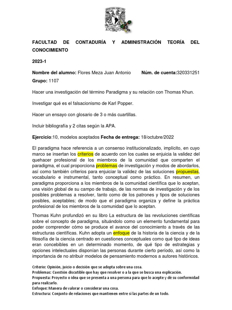 Paradigmas | PDF | Paradigma | Karl Popper