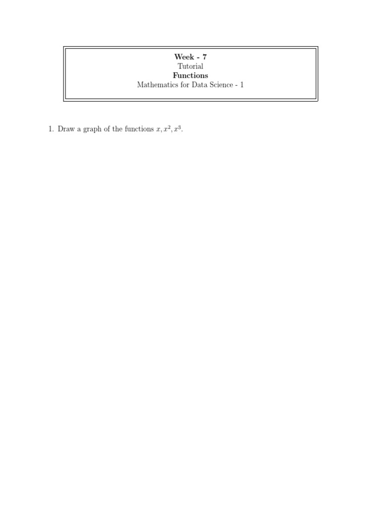 Tutorials Qns | Download Free PDF | Function (Mathematics) | Analysis