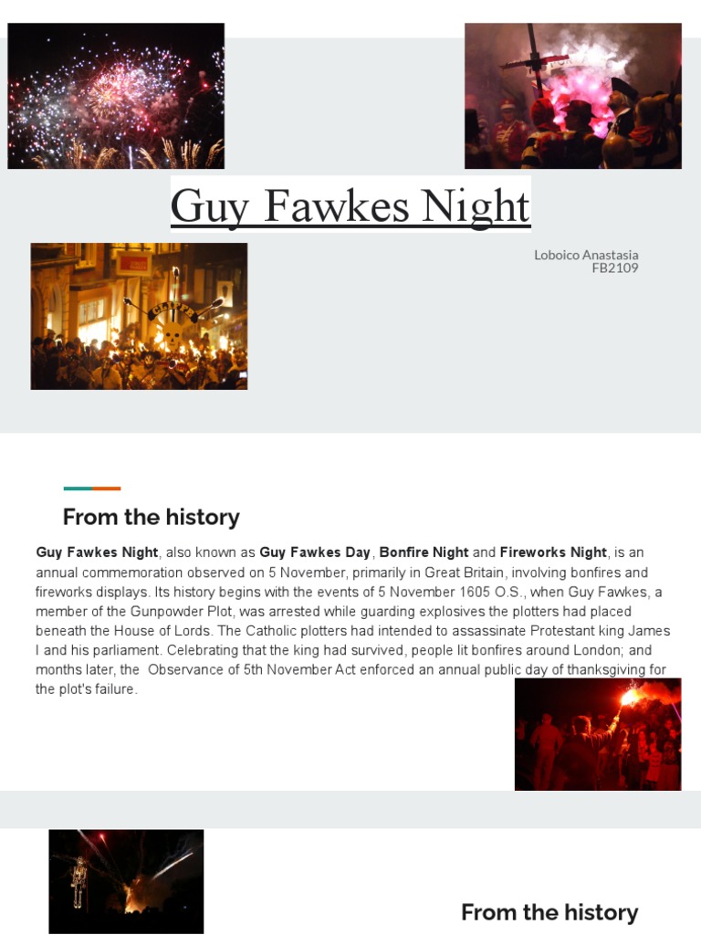 Guy Fawkes Night | PDF | Guy Fawkes | Gunpowder Plot