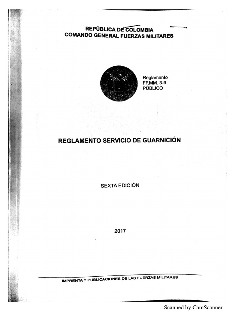 Reglamento Servicio de Guarnicion | PDF
