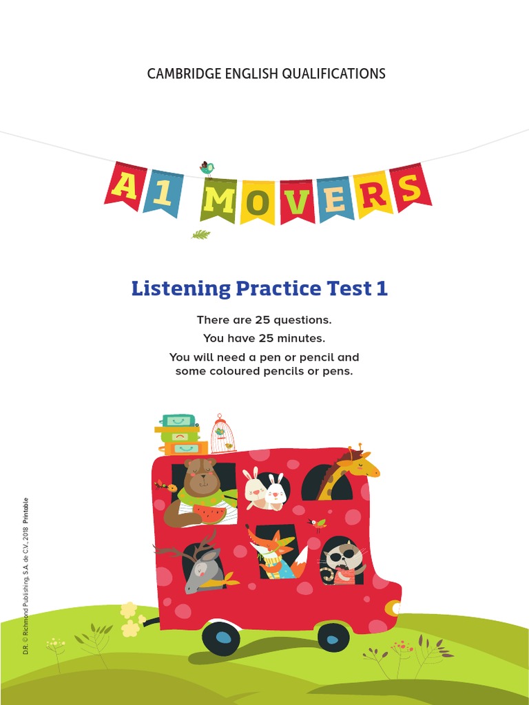03-Movers Practice Tests 1 | PDF